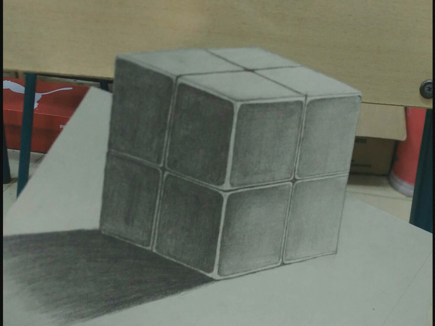【素描入门】几何作品。