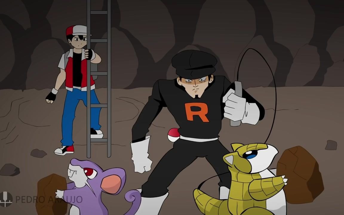 国外youtube大佬做的--口袋妖怪火红剧情还原