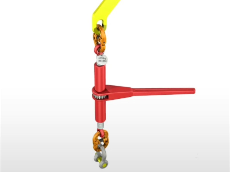 手转棘轮螺杆拉紧勒紧压缩装置设计二三维模型图纸