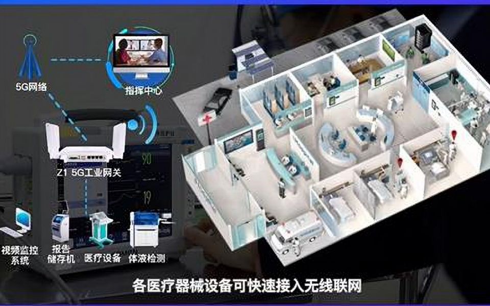 5G应用案例:5G智慧医疗5G专网建设、5G移动护理推车项目