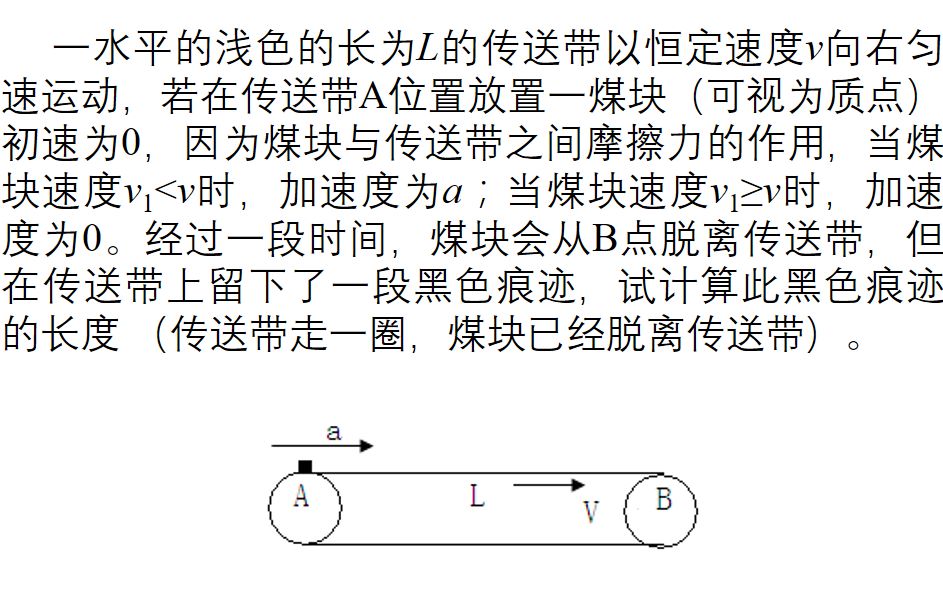 [直线运动-例题] “传送带”(基础解法)
