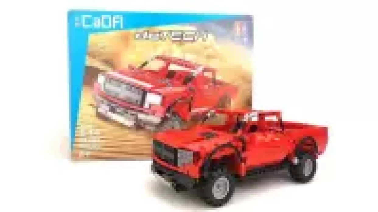 2天补件? 快的飞起, 咔嗒积木红色皮卡评测【月光砖厂】