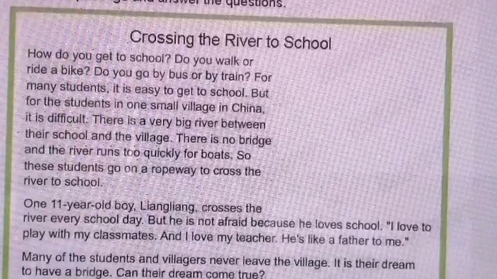 人教版初中英语初一下第三单元B部分2b