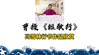 曹操短歌行书法作品行书 对酒当歌人生几何 冯雪林书法欣赏