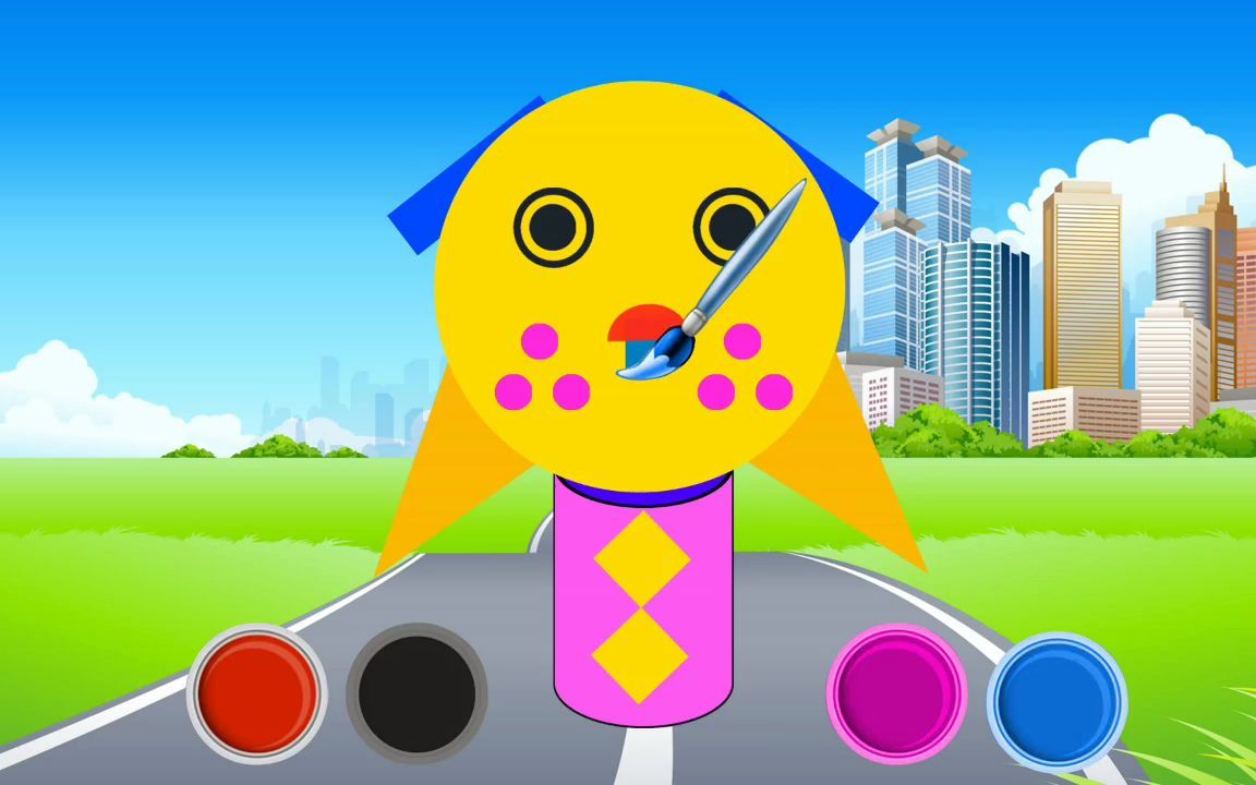 早教益智动画:学习形状制作稻草人