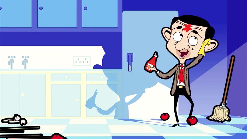 憨豆先生动画版:为了不做饭憨豆竟然装受伤