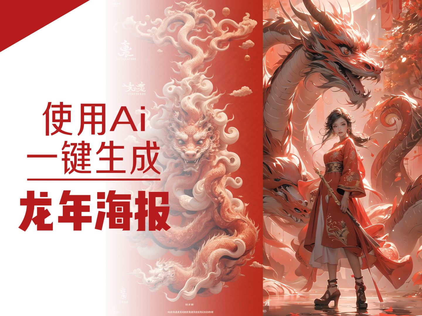 使用AI一键生成龙年海报!(教程附工具)小白也能轻松学会!