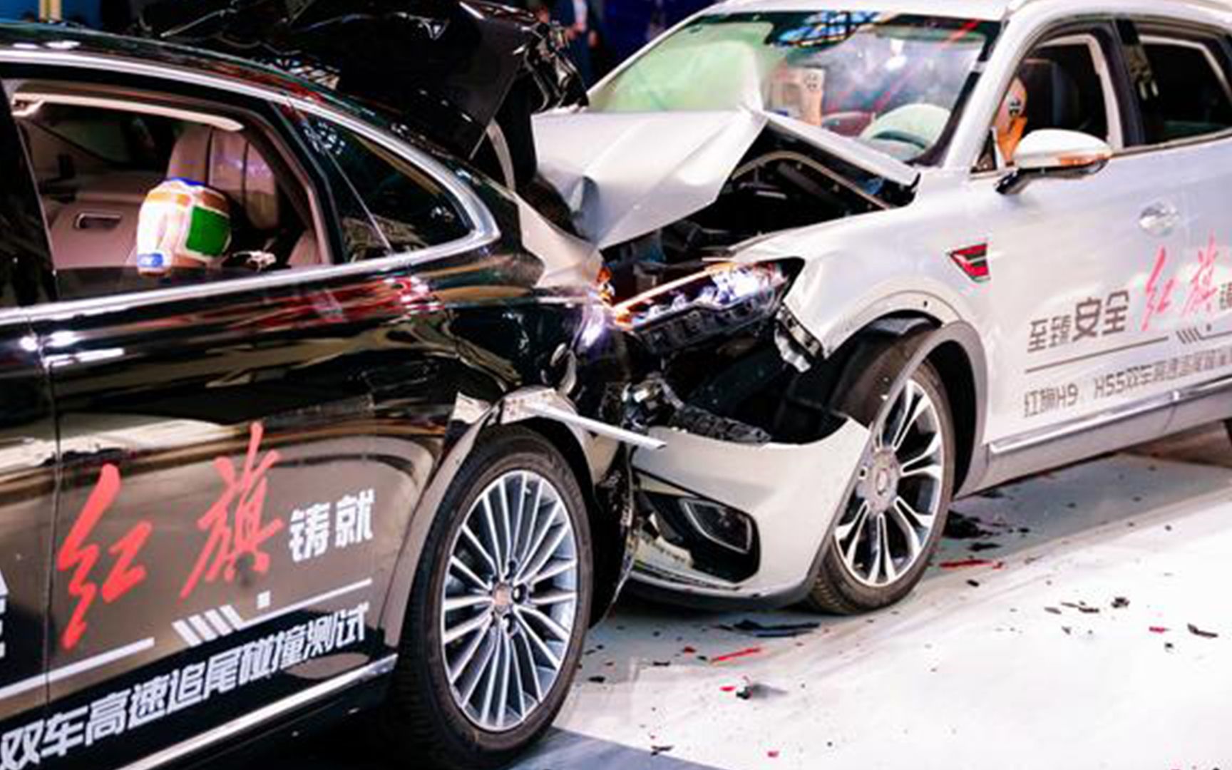 红旗H9 中汽研碰撞成绩出炉!表现超过了92款车的平均值?