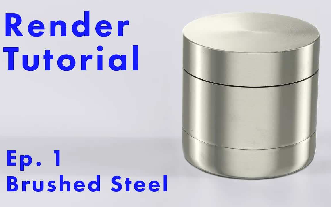 如何在KeyShot 8中渲染拉丝不锈钢材料