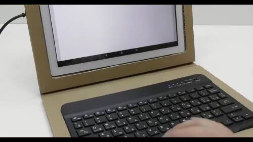 如何用纸板制作笔记电脑