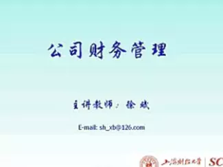 01公司财务管理总论(1)