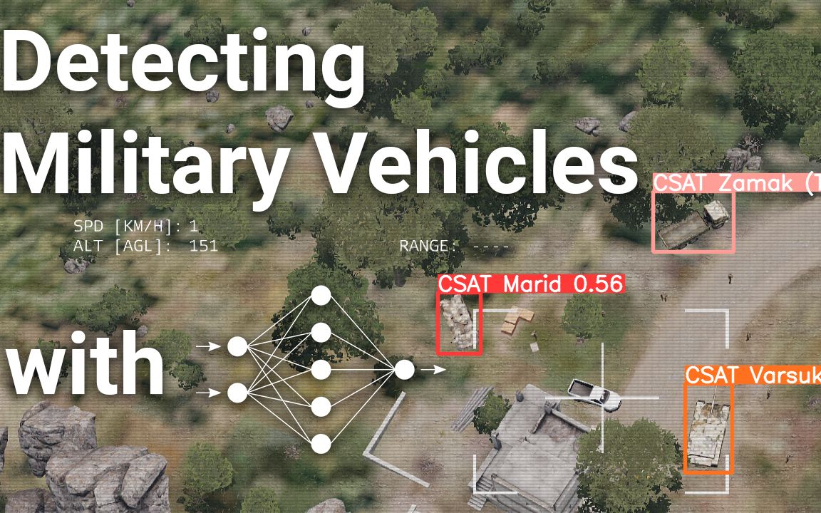 使用AI图像识别技术检测游戏中的敌军车辆【Arma3】