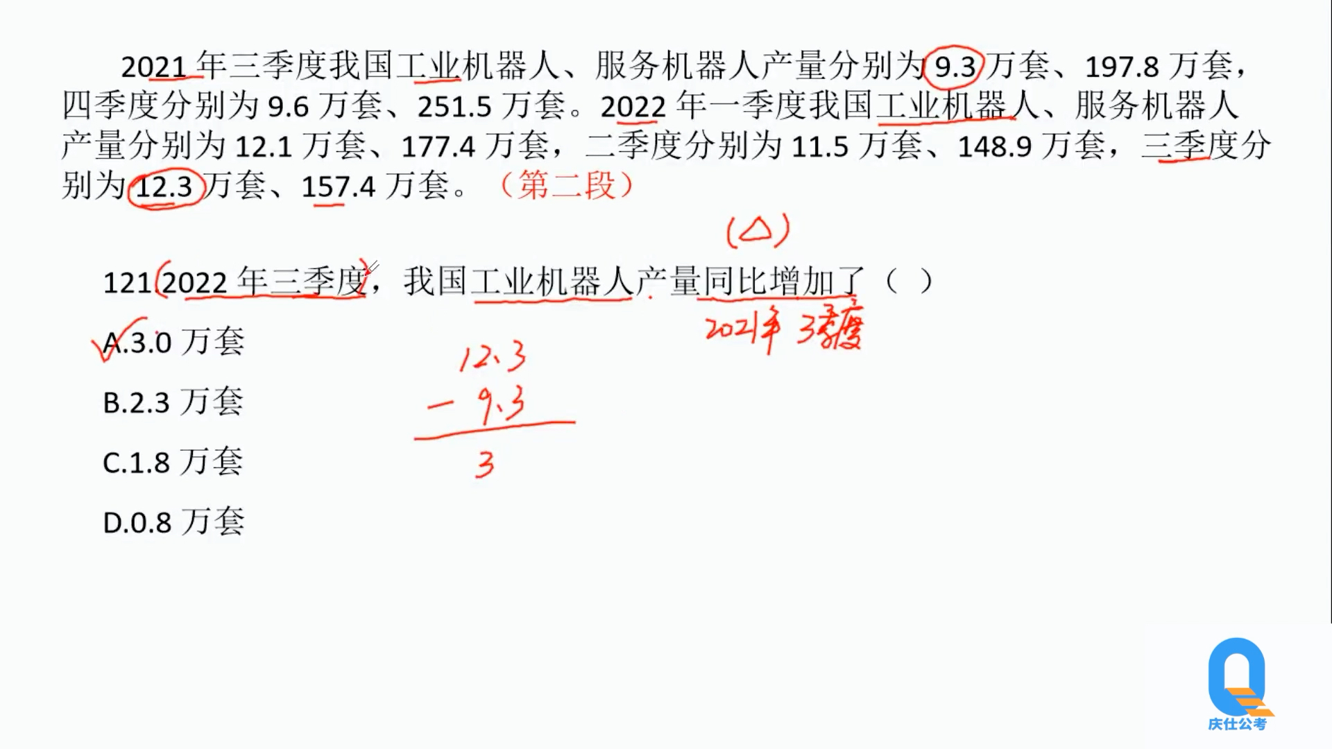 公考资料分析同比增长率问题,你不得不知道的技巧!