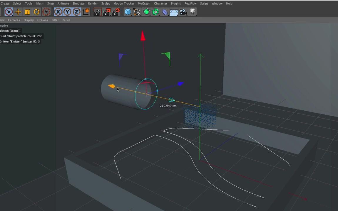 C4D教程 - 快速流水动画效果 RF插件