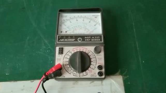 指针式万能表的使用方法