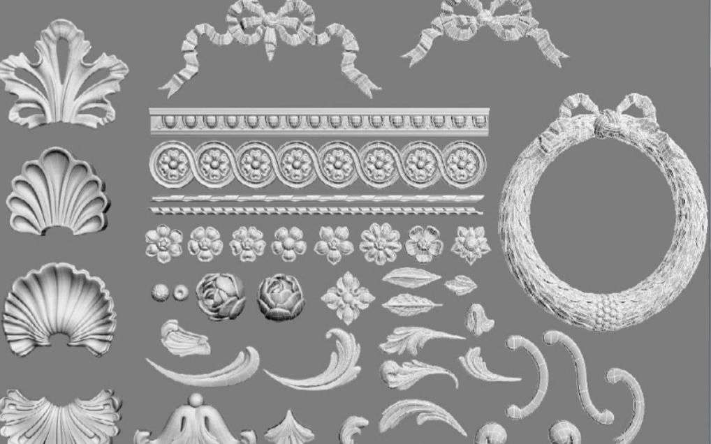 经典的欧式雕花 3dmax建模 小白都能学会的视频教程讲解