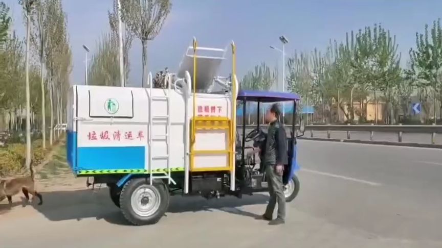 柴油垃圾车 三轮挂桶垃圾车价格