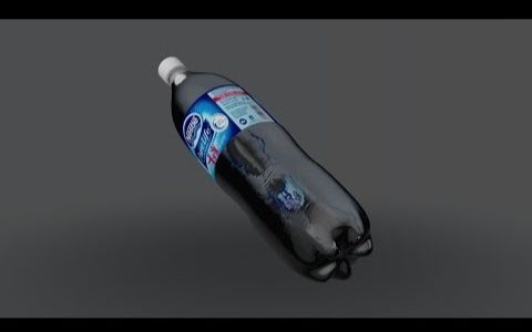 C4D教程-如何制作一个逼真的塑料可乐瓶子