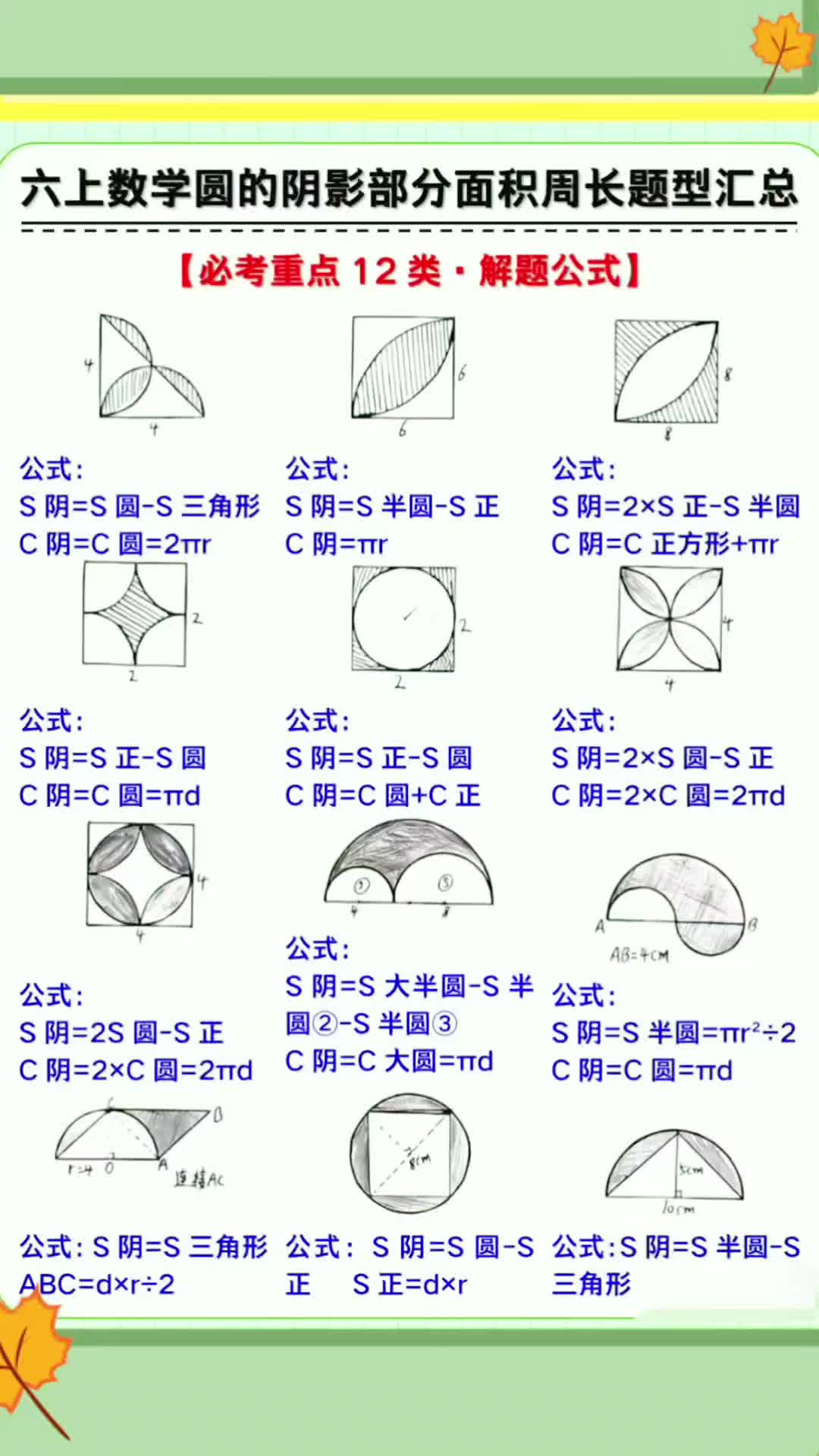 六年级求圆的周长、圆的面积,阴影部分面积是重难点,这本#几何 36...