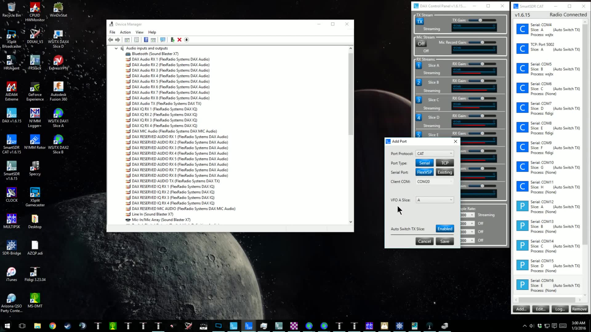 【FLEXRADIO/评测】SMARTSDR 1.6 DAX CAT设置教程(生肉)