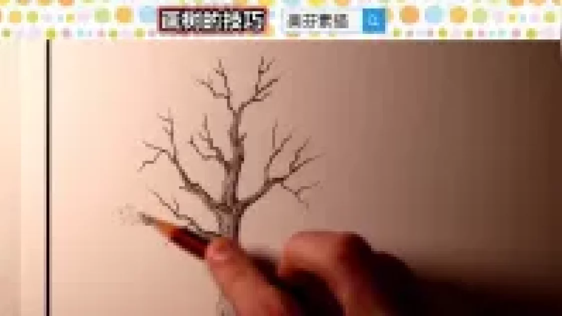 风景素描入门教程:素描树的画法步骤!从形体到明暗,教你画一颗大树...