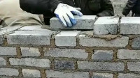 见识一下,近距离拍的“三一”砌砖法,这手法一看就是老师傅了!