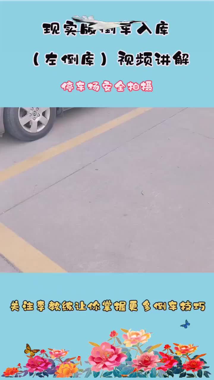 现实版 (左倒库)视频讲解 学车是需要有技巧的