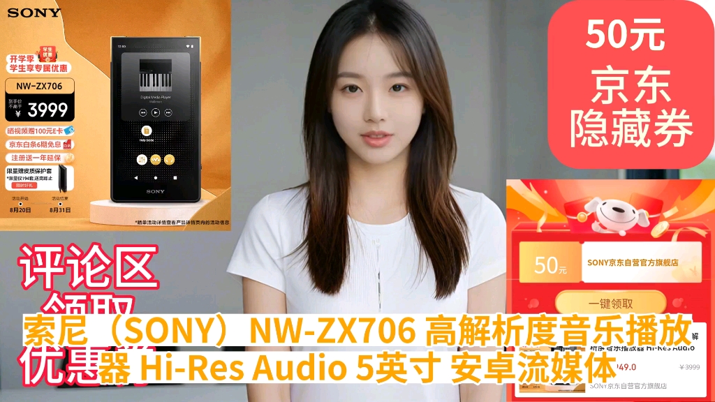 ...ZX706 高解析度音乐播放器 Hi-Res Audio 5英寸 安卓流媒体 32G 黑色