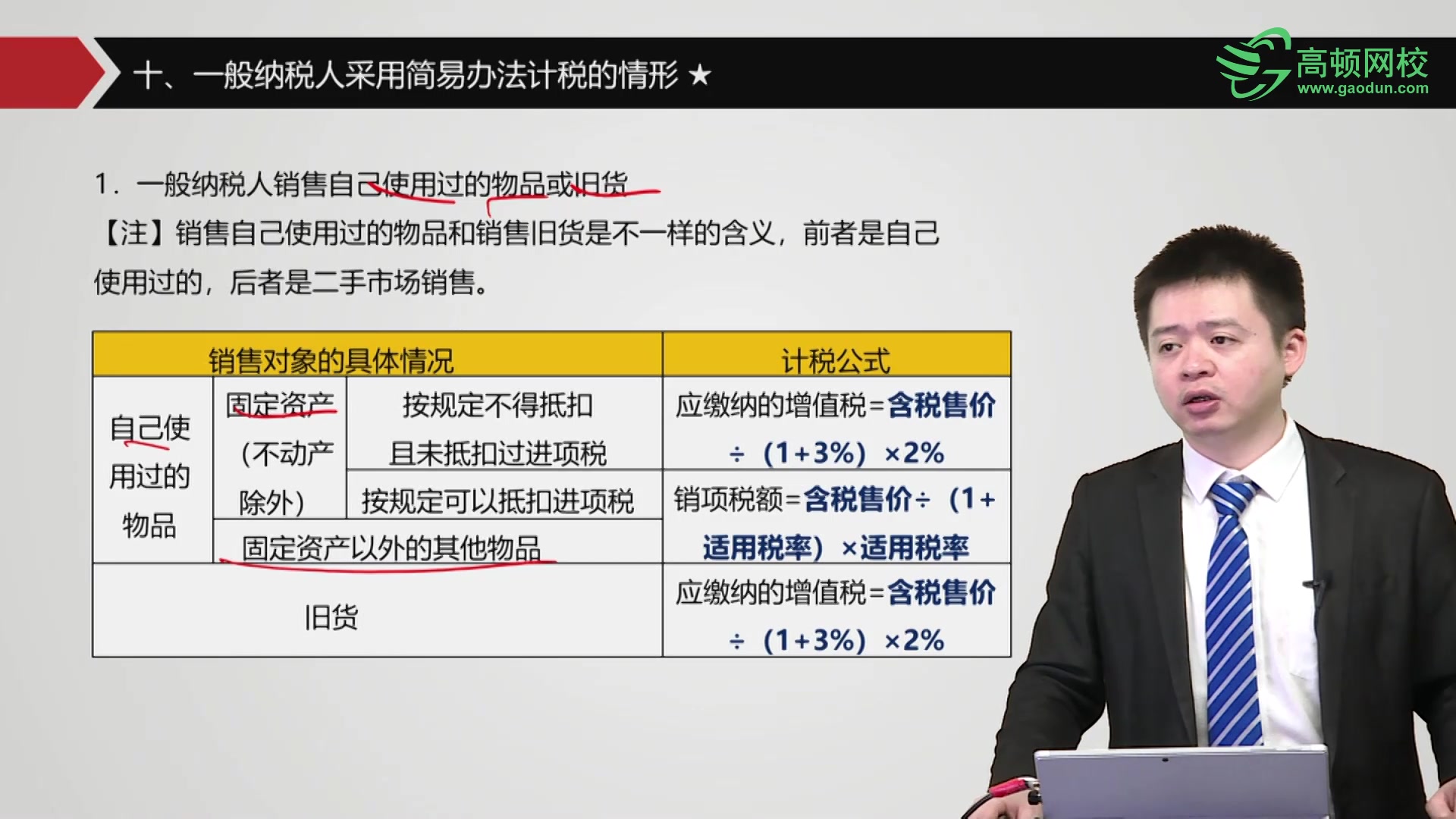 《经济法基础》一般纳税人采用简易办法计税的情形