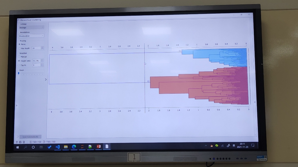 Orange3 聚类 Agnes算法 课堂演示