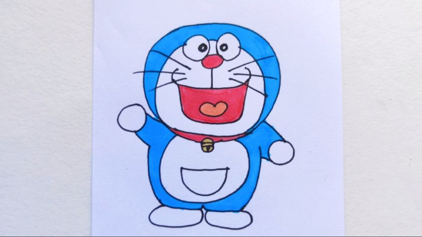 机器猫简笔画怎么画