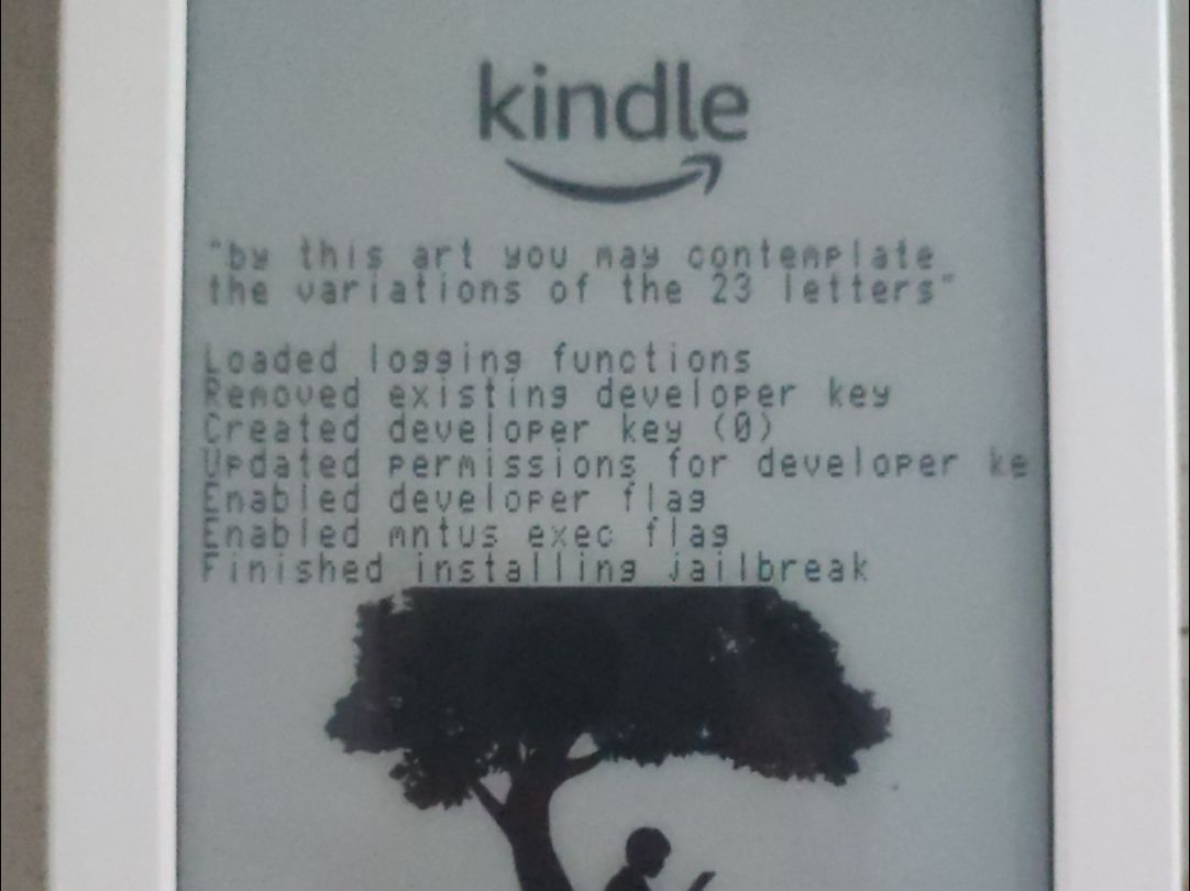 让你的Kindle不再是泡面盖!老Kindle越狱教程