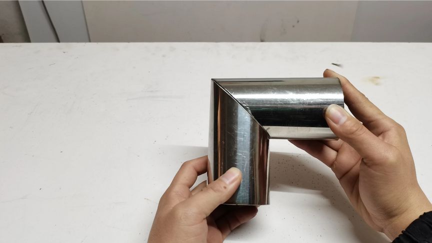 不锈钢圆管如何切45度角,新手一看就懂