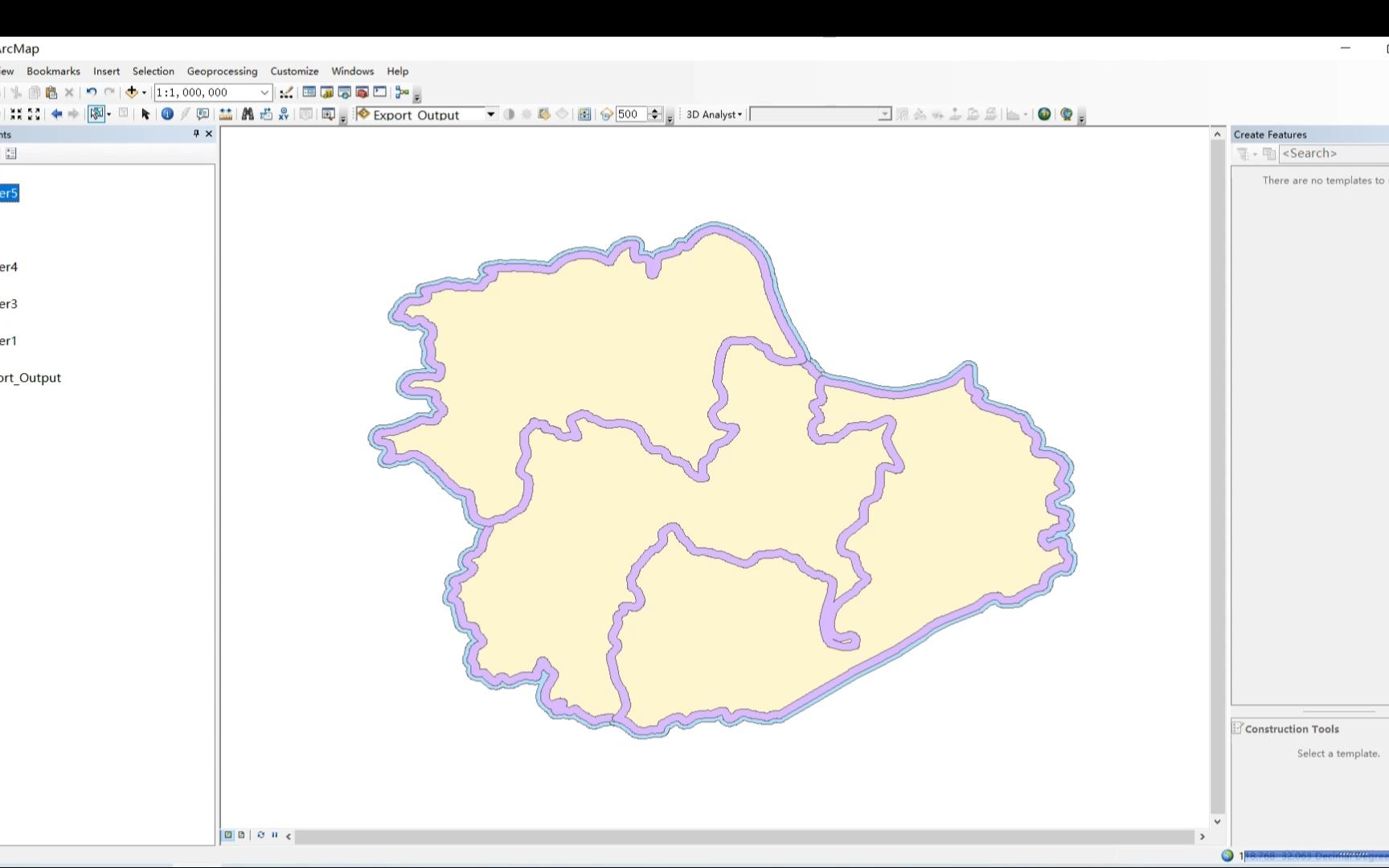 ArcGIS缓冲区的演示