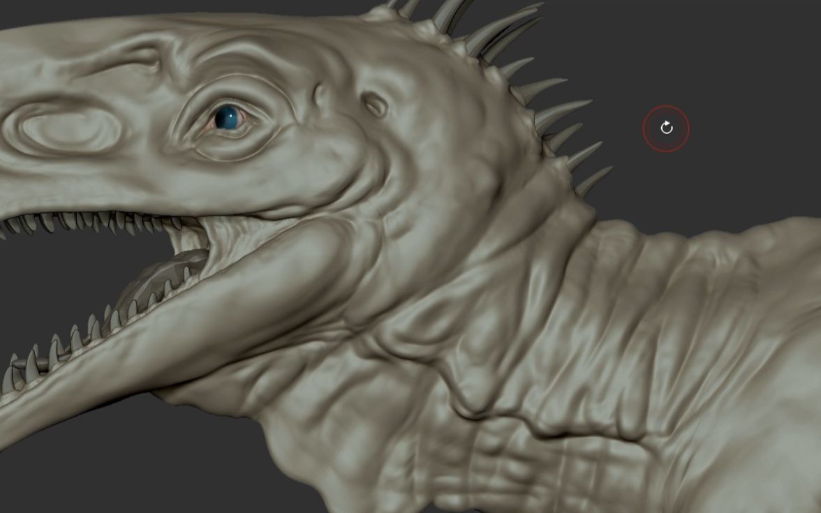Zbrush、Maya 建模和制作完整版恐龙的贴图纹理教程