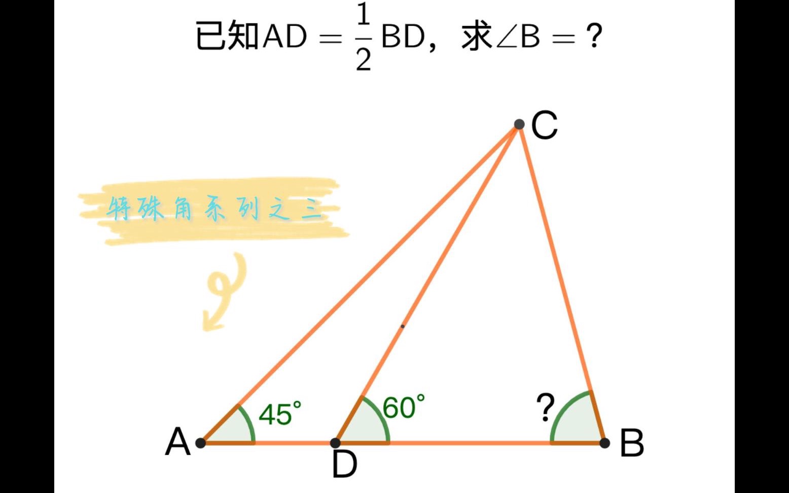 几何趣题--特殊角系列之三(初中数学常见几何模型)