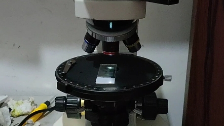 一台国产偏光显微镜 留念