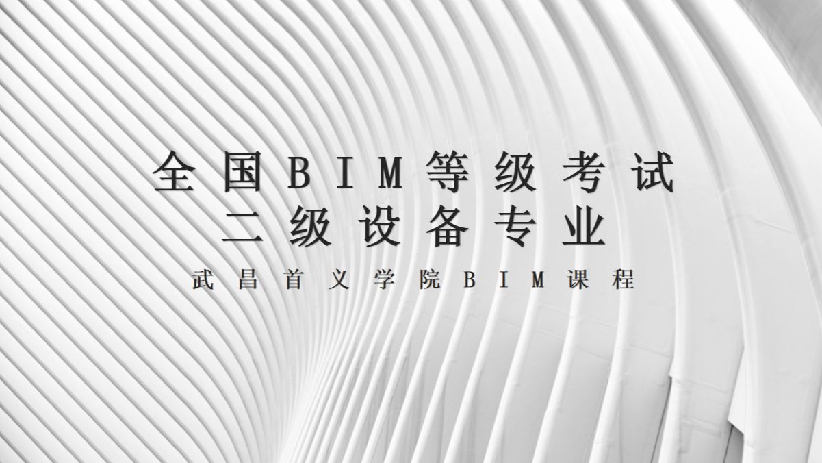 图学会BIM等级考试二级设备第十二期第四题(下)
