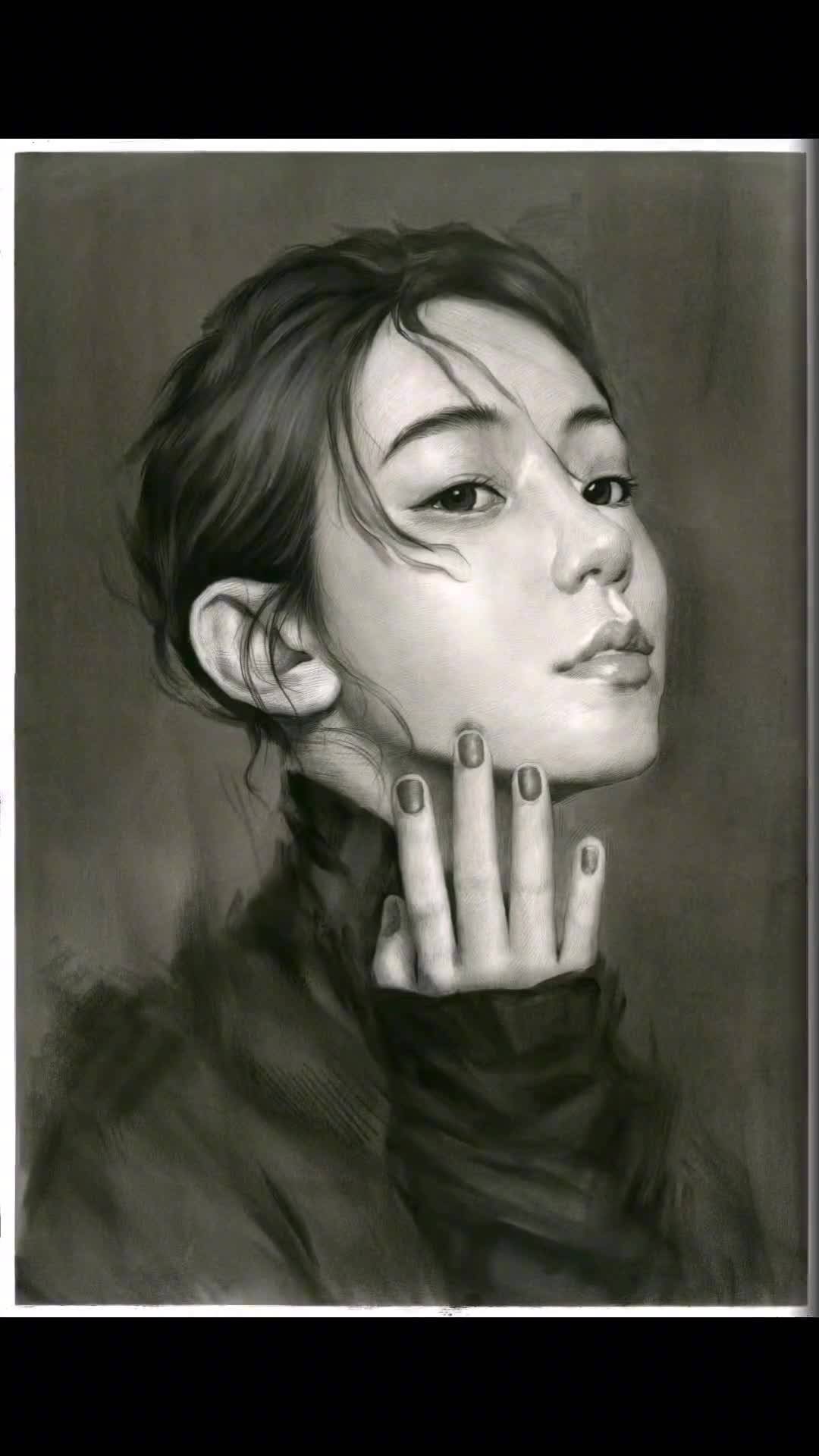 简单铅灰,描绘复杂情感,素描见真章。