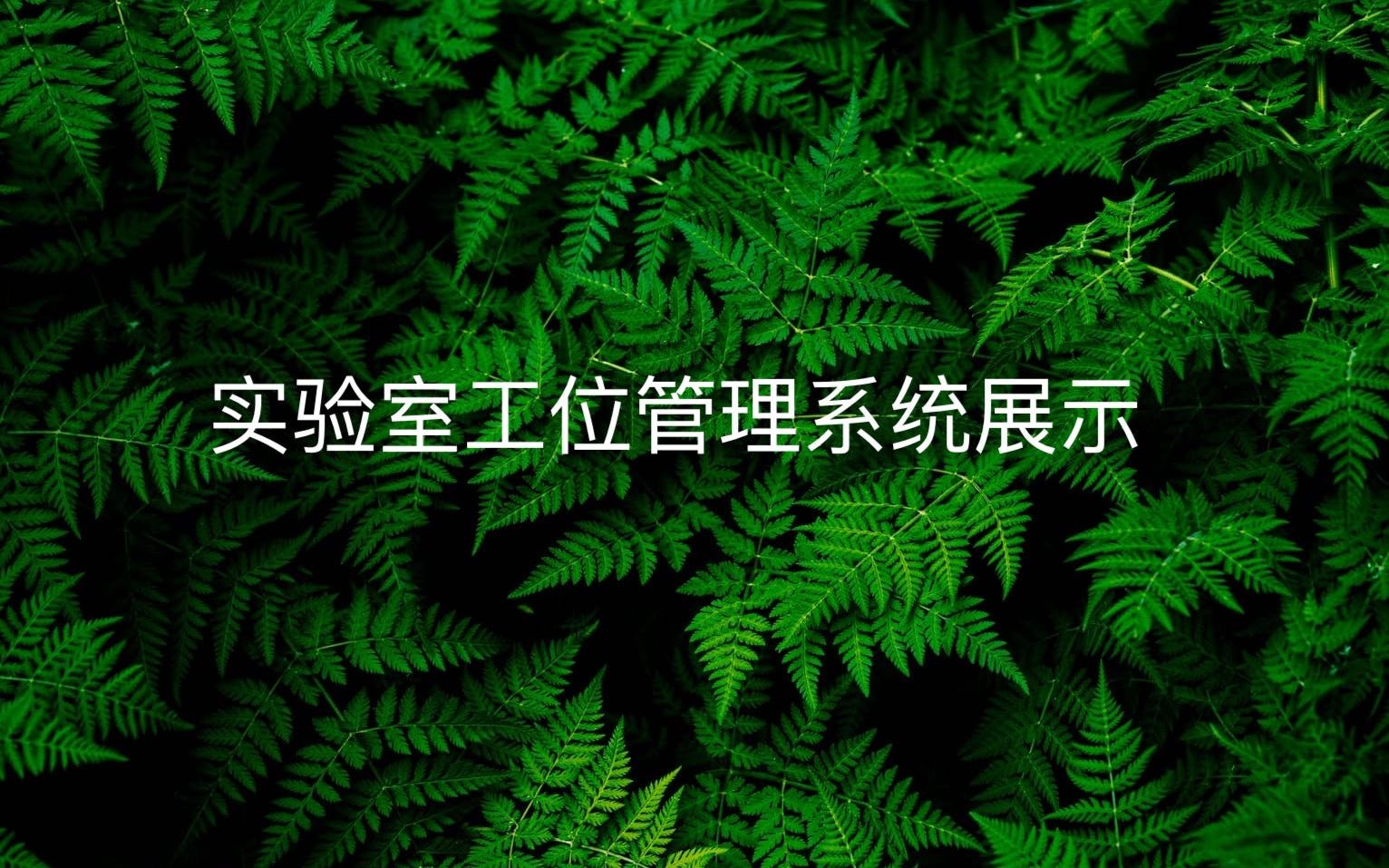 实验室工位管理系统展示--数据库课程作业