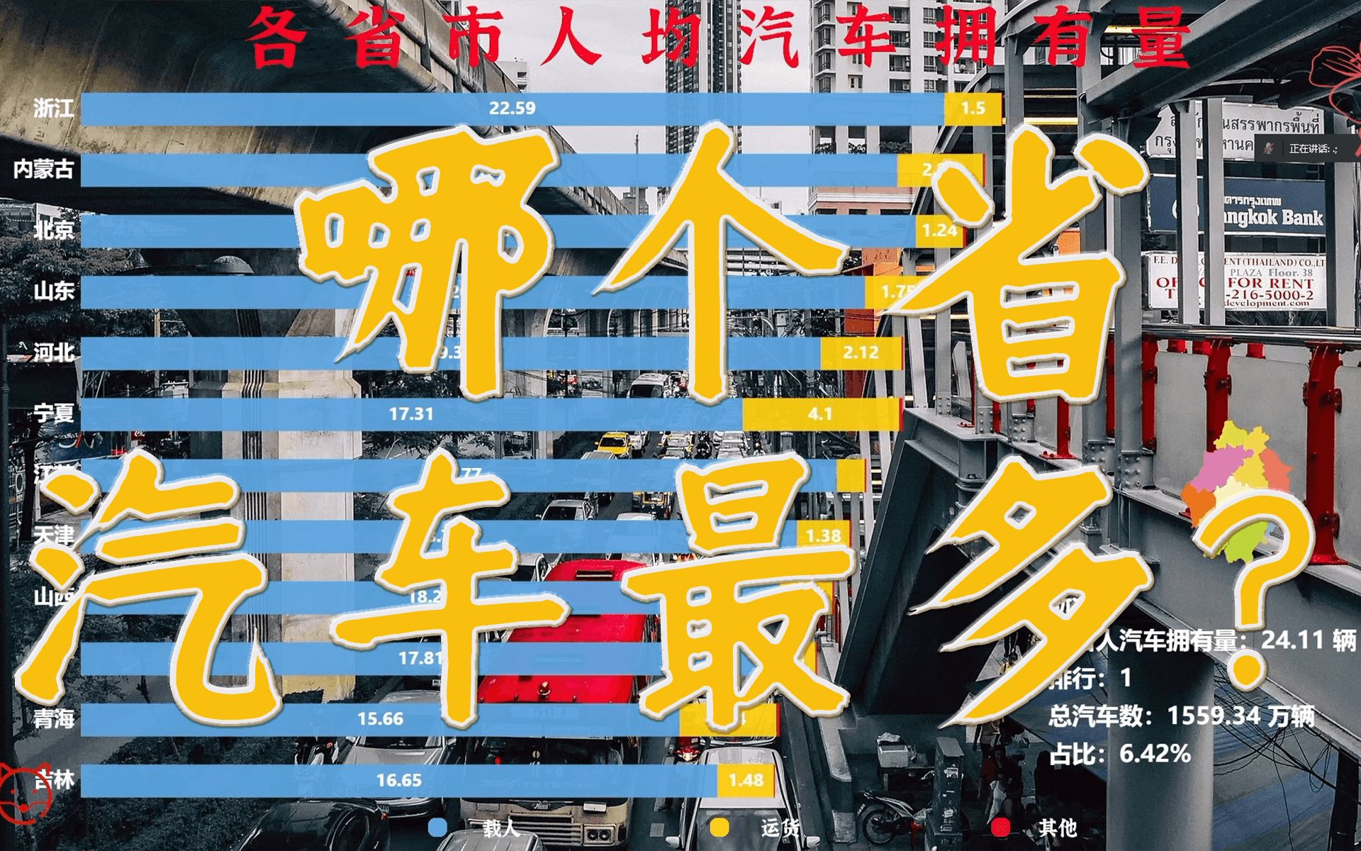 【数问】ߚ�ߏ�️ߚ� 哪个省人均汽车最多?各省百人汽车拥有量排行