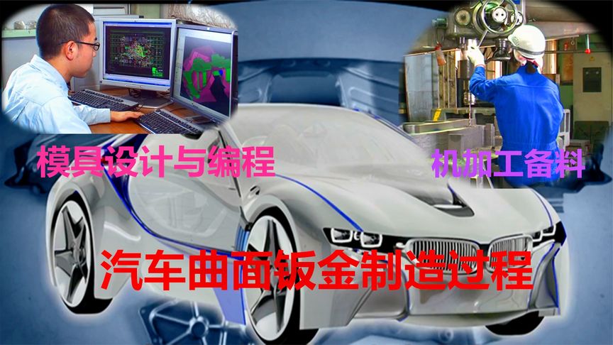 汽车曲面钣金的制造流程,从设计到加工生产,全是工业强大的体现