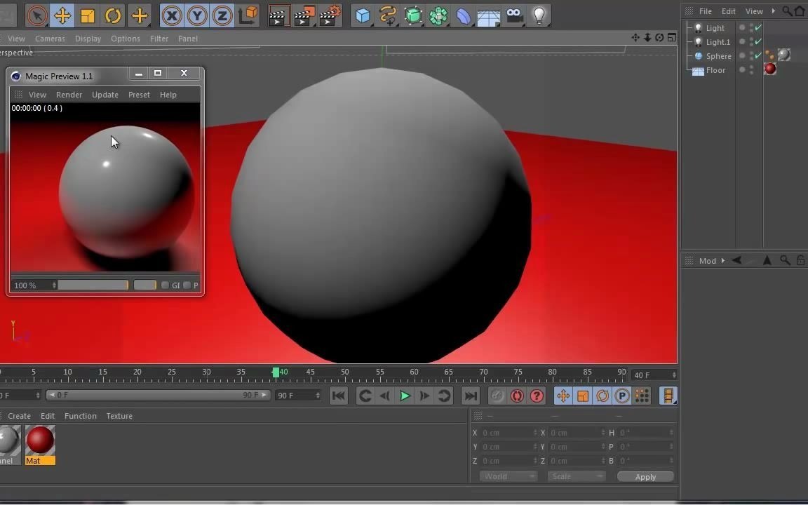 C4D快速渲染预览插件 Nitro4D MagicPreview v1.15支持C4D R13-...