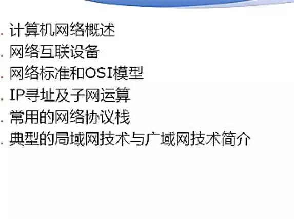 计算机网络基础视频教程1.1