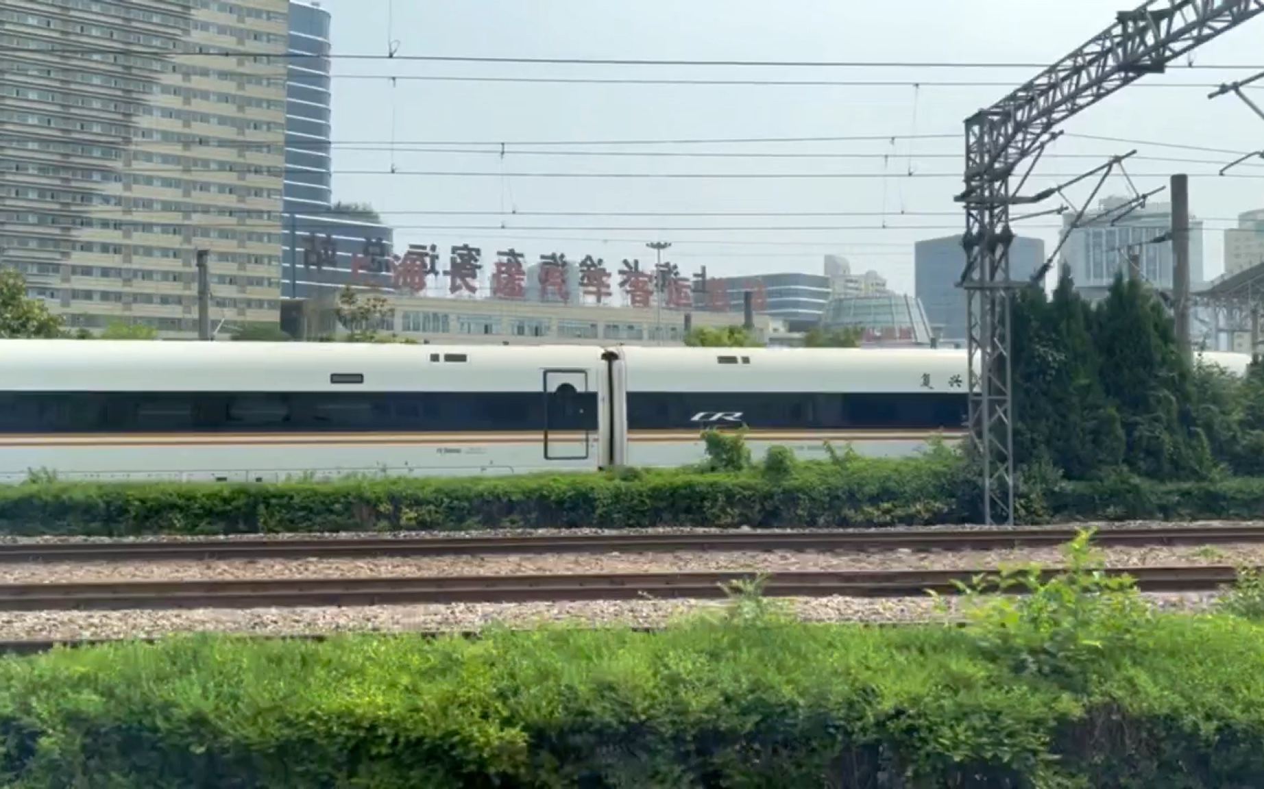 G7319次运行实录1(CRH380D)(上海站出站)