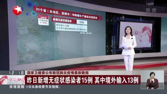 国家卫健委公布新冠肺炎疫情最新数据:昨日新增确诊病例17例 其中...