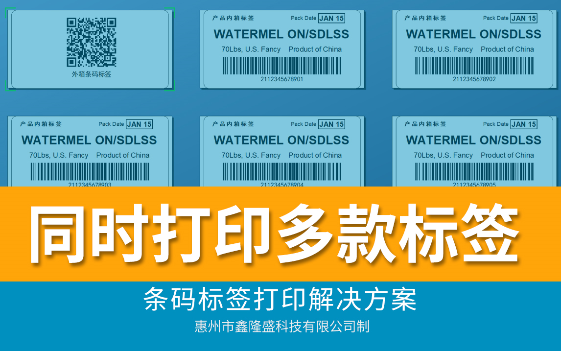 Bartender多个版面一次性同时打印,一次设置让你便利很多