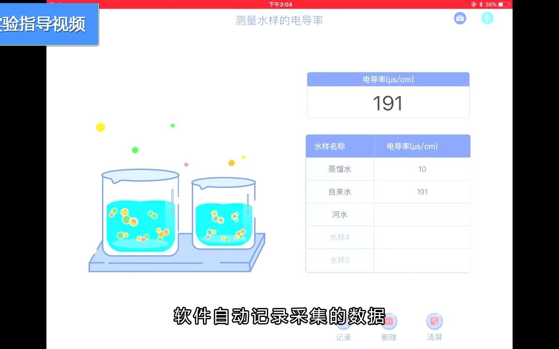 【初中化学】测量水样的电导率