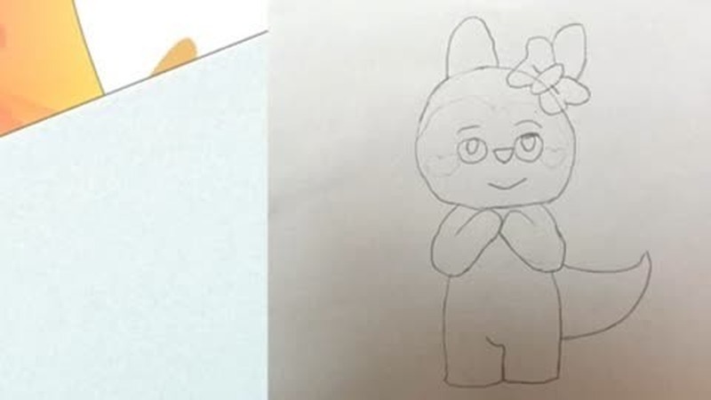 儿童动画简笔画:为了跟妹妹争夺一口吃的,我使出了十八般武艺…