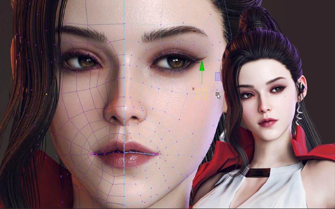 Maya人物建模:从BOX开始制作,一节课教会你女性人物模型